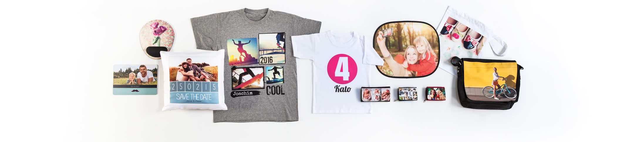 Discover a large variety of personalised textil Photo Gifts at smartphoto