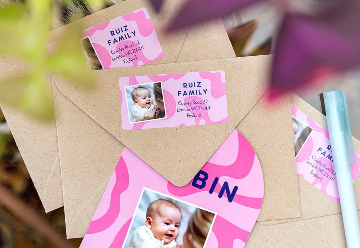 Make your personalised Address labels from smartphoto