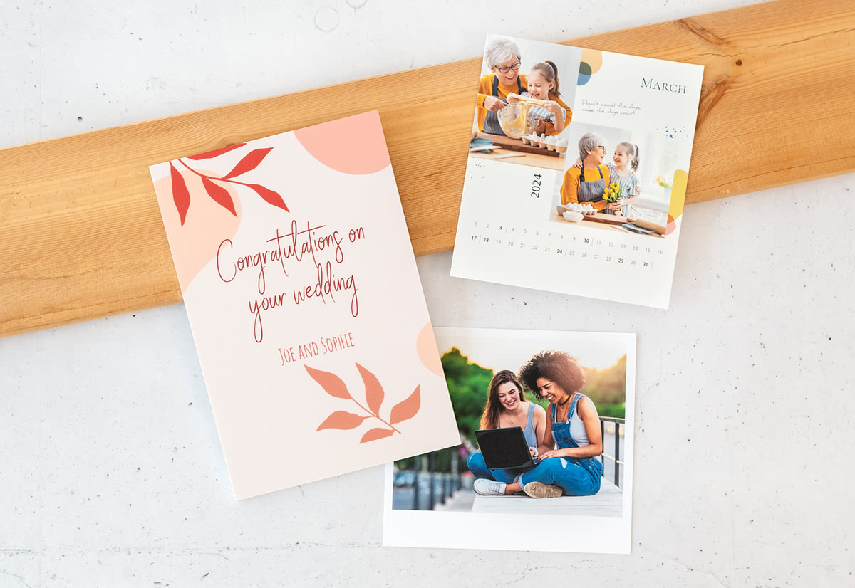 Refill cards for wooden block with dried flowers