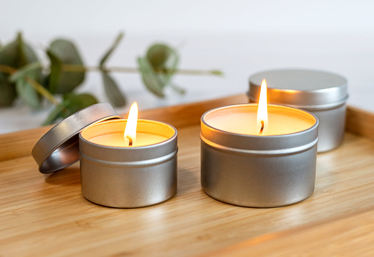Vanilla Tealights in Tin Box (Set of 12)