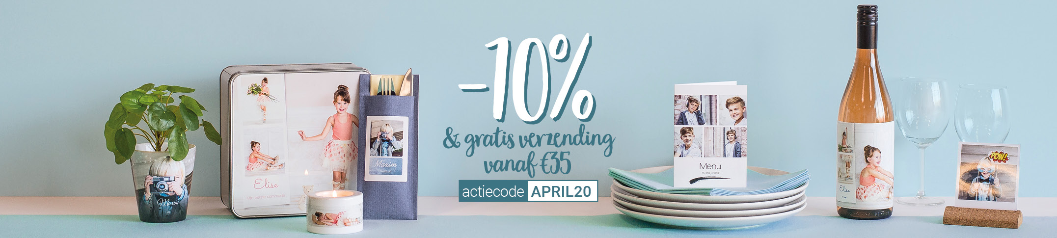 Communie versiering en tafeldecoratie | smartphoto.be