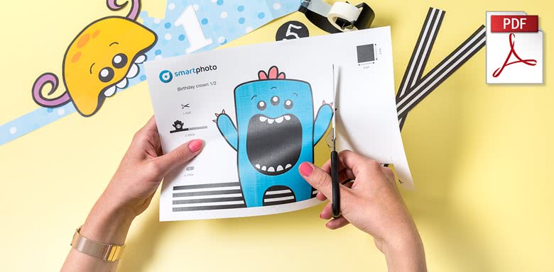 Invitationer og pynt til børnefødselsdag og fest